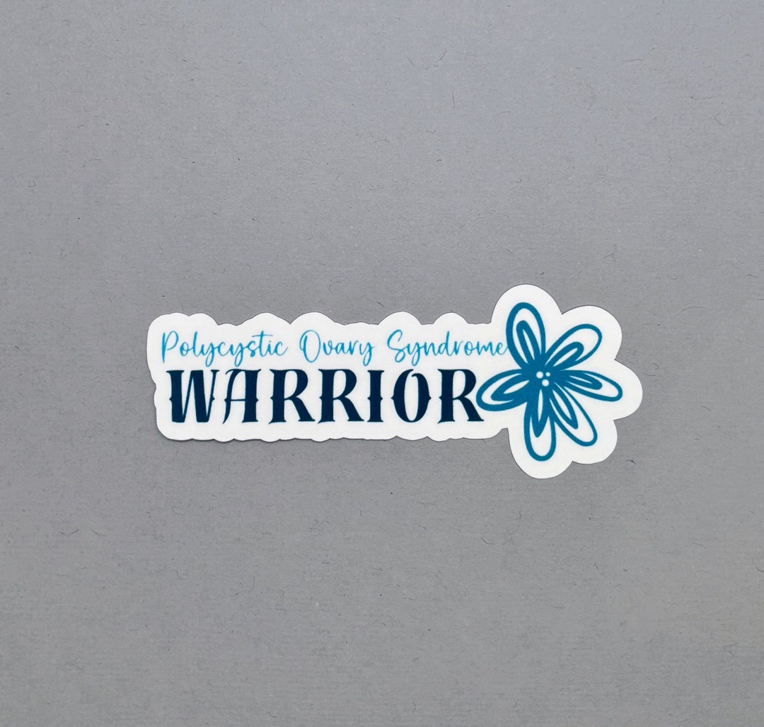 PCOS Warrior Flower Sticker | Polycystic Ovary Syndrome | PCOS Sticker ...