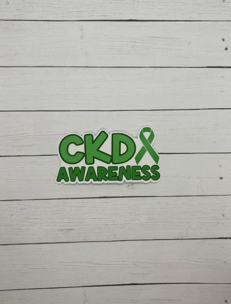 CKD (chronic Kidney Disease) Awareness With Ribbon Sticker | CKD ...