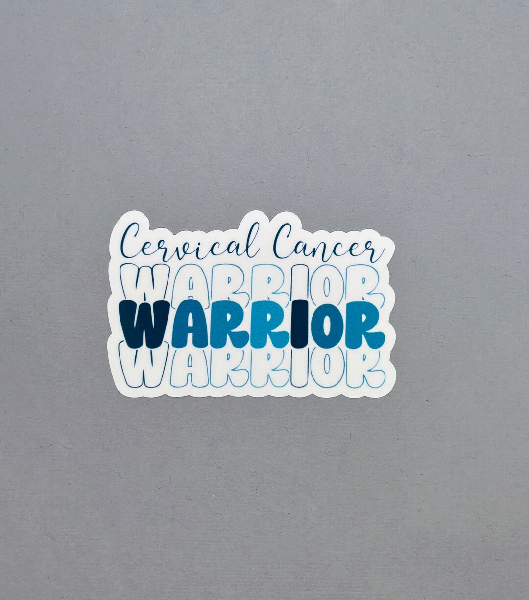 Cervical Cancer Warrior Sticker | Cervical Cancer Sticker | Cervical ...