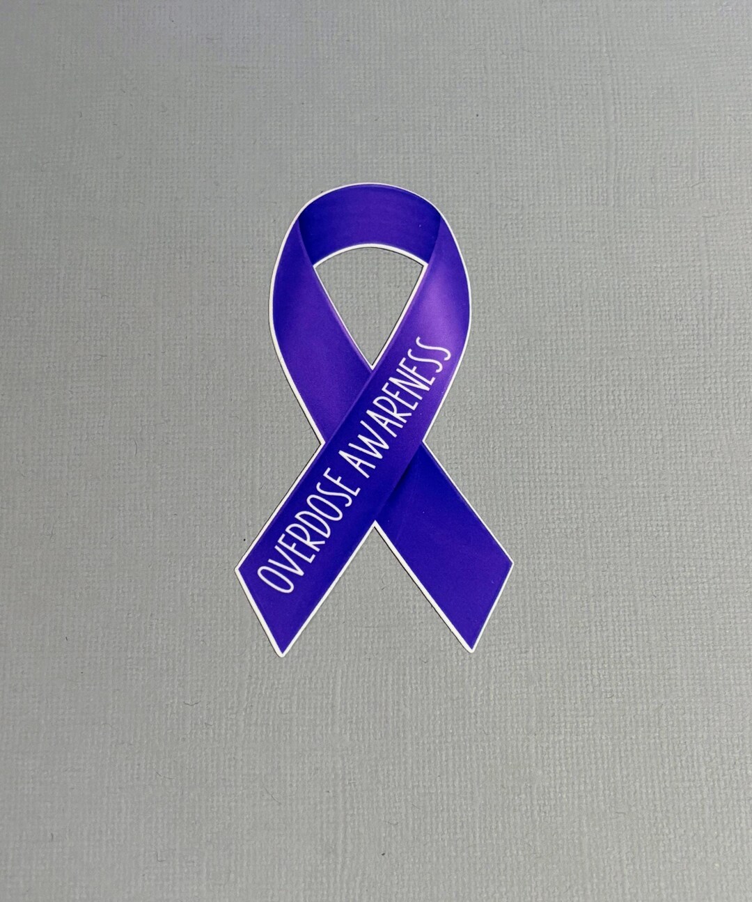 Overdose Awareness Ribbon Sticker | Overdose Awareness | Drug Epidemic ...