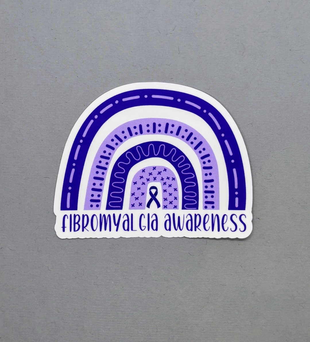 Fibromyalgia Awareness Rainbow Sticker | Autoimmune Disease Sticker ...