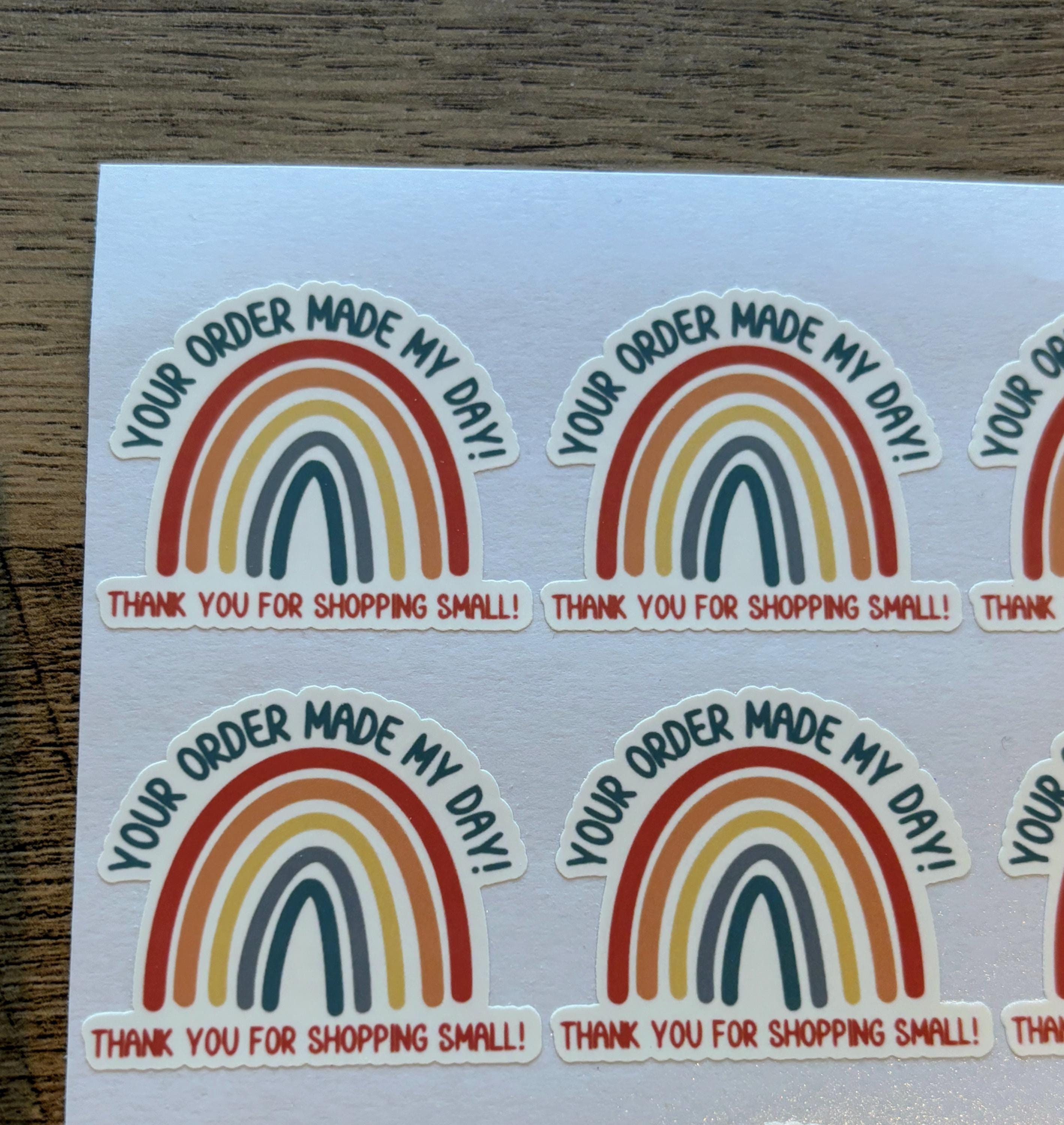 Your Order Made My Day! - Packaging Stickers - 12 Stickers | Small ...