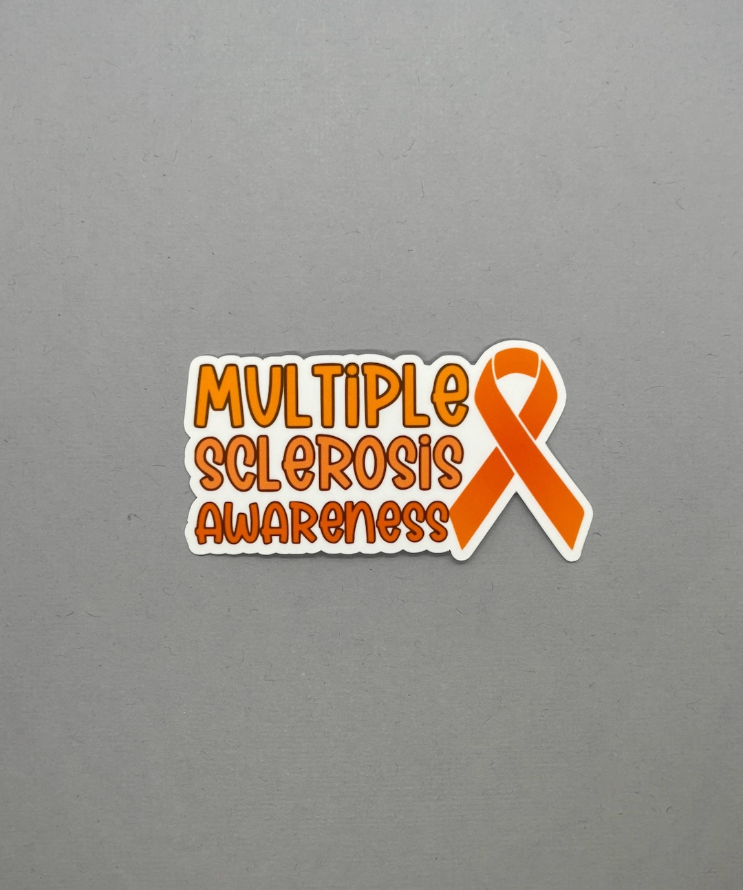 Multiple Sclerosis Awareness With Ribbon Sticker | MS Awareness | MS ...