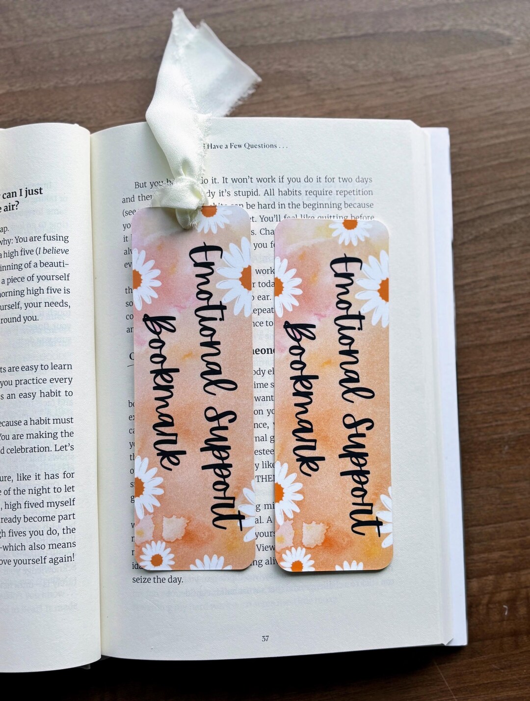 Emotional Support Bookmark | Daisy Bookmark | Gift for Mom | Gift for ...