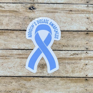 Addison's Disease Awareness Ribbon Sticker | Addison's Disease Sticker ...