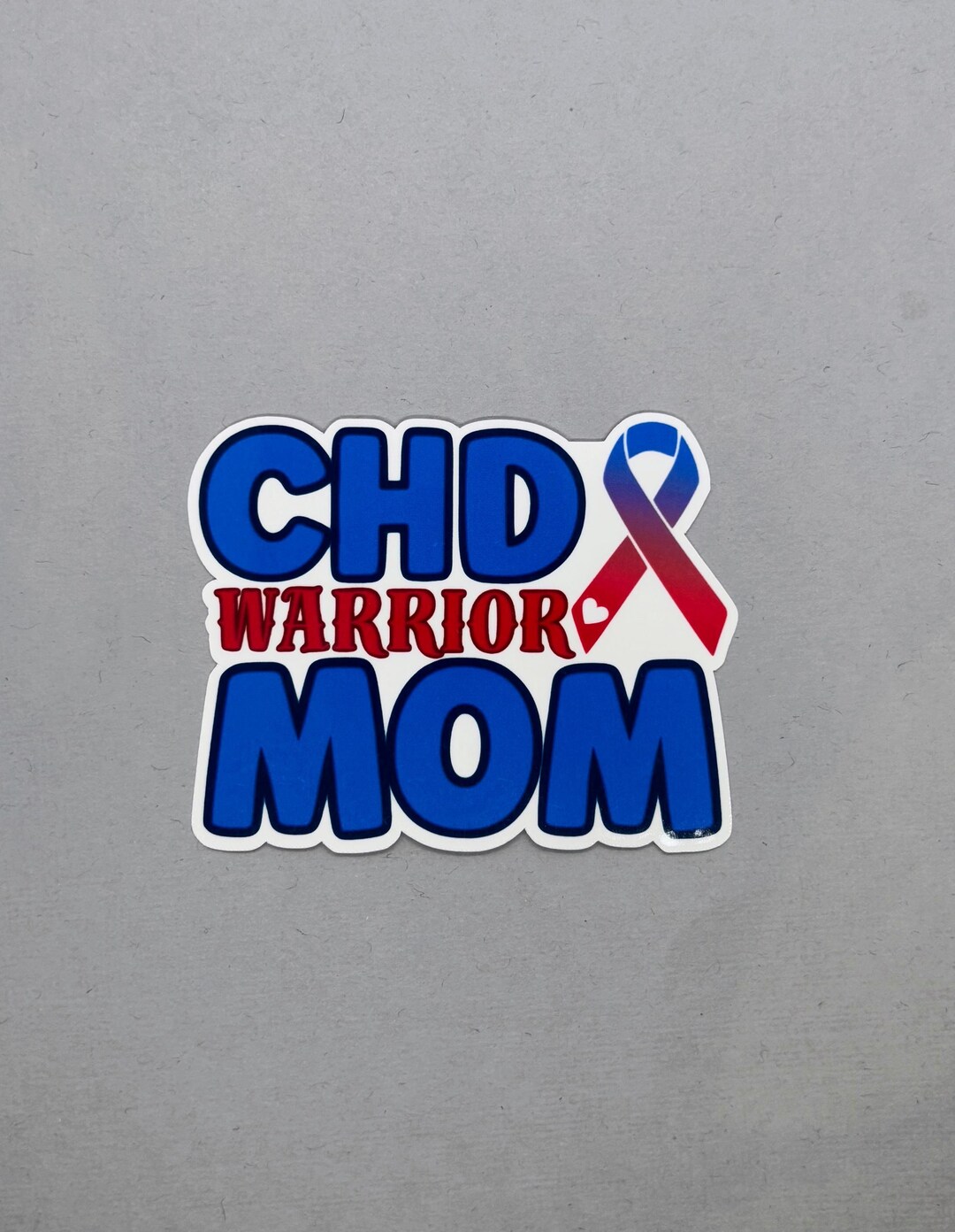 CHD Warrior Mom Sticker | Congenital Heart Defect Awareness | CHD ...