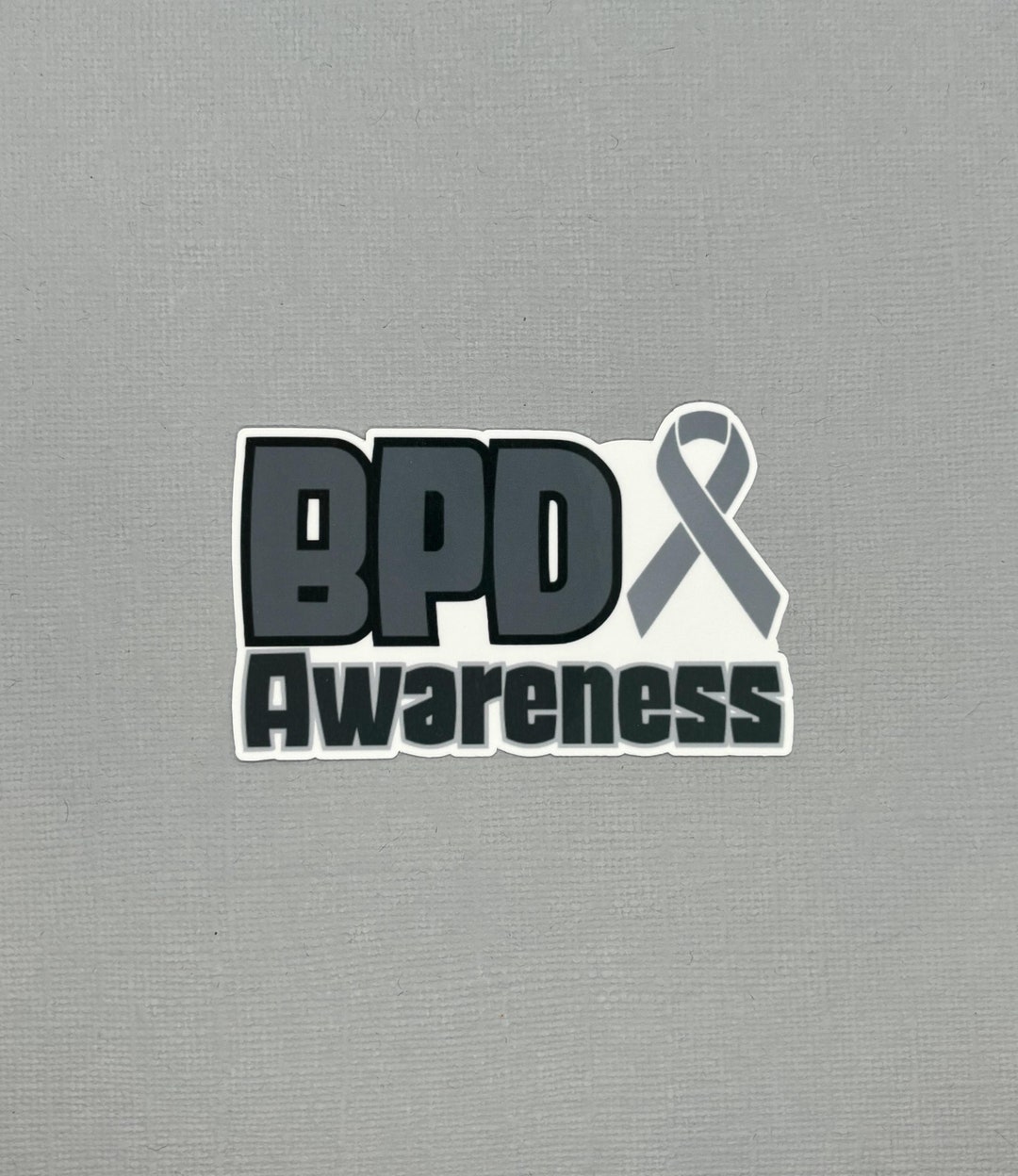 Borderline Personality Disorder Awareness With Ribbon Sticker | BPD ...