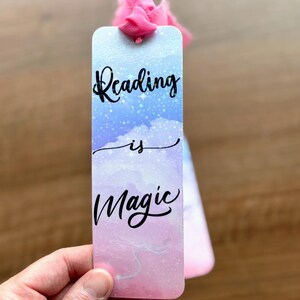 Reading is Magic Holographic Bookmark | Gift for Mom | Gift for Readers ...