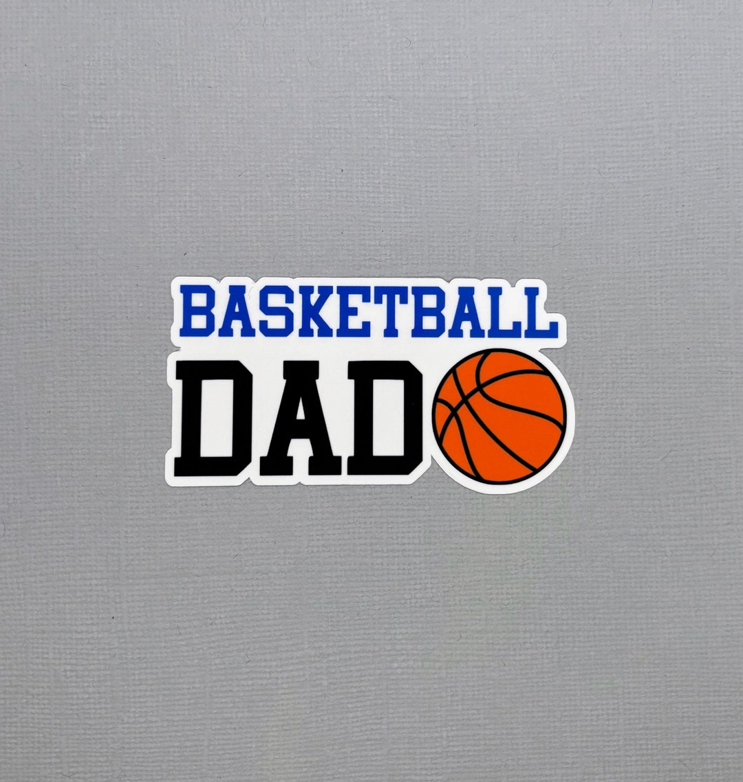Basketball Dad Blue & Black Sticker | Gift for Dad | Gift for Him ...