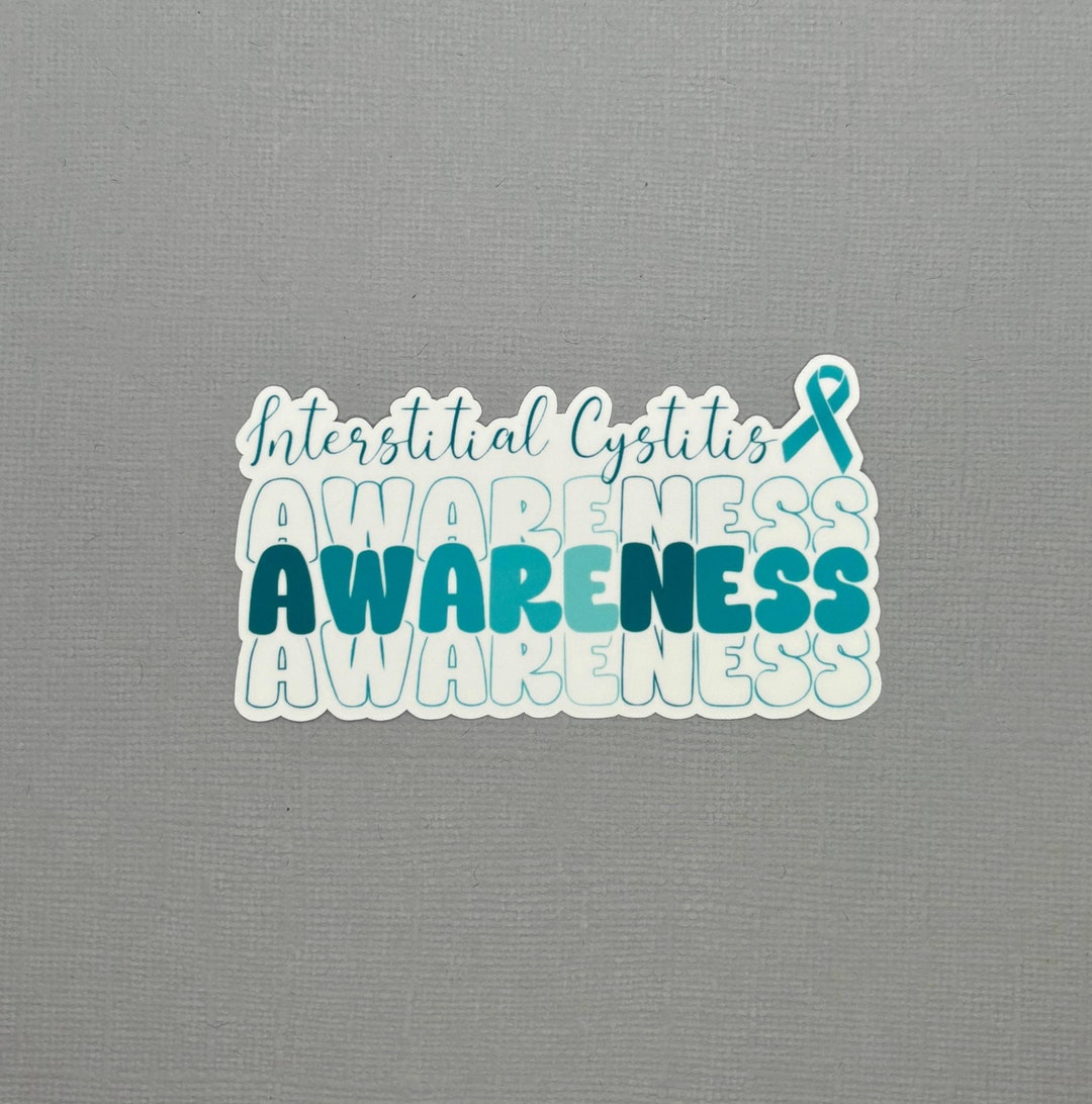 Interstitial Cystitis Awareness Sticker | Interstitial Cystitis ...
