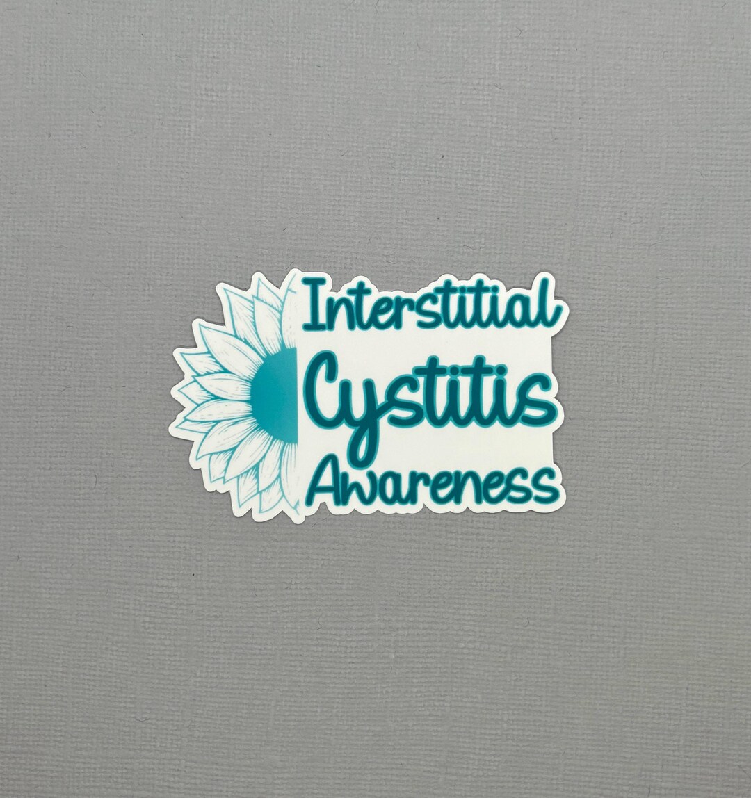 Interstitial Cystitis Awareness Sunflower Sticker | Interstitial ...