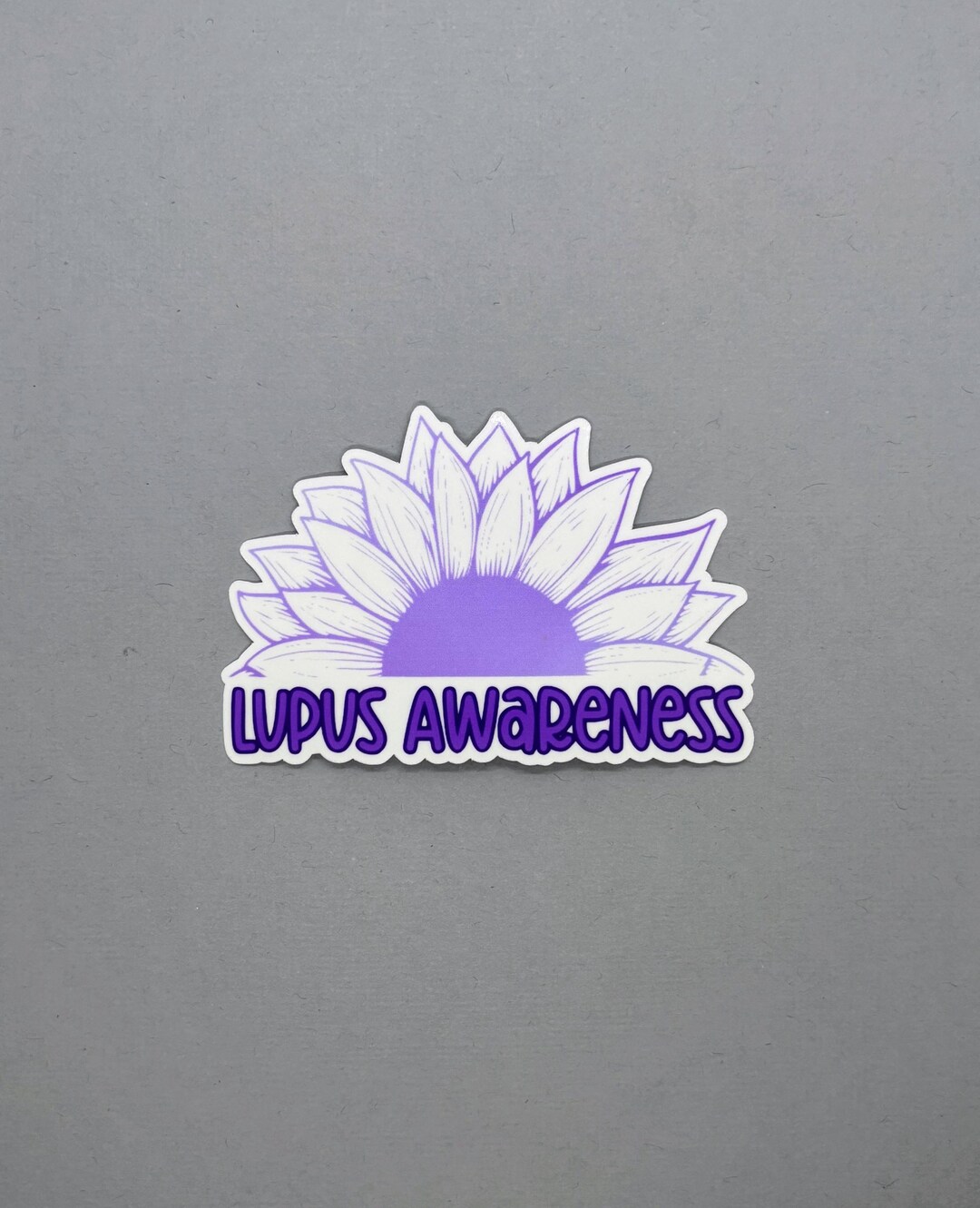 Lupus Awareness Sunflower Sticker | Lupus Awareness | Lupus Sticker ...