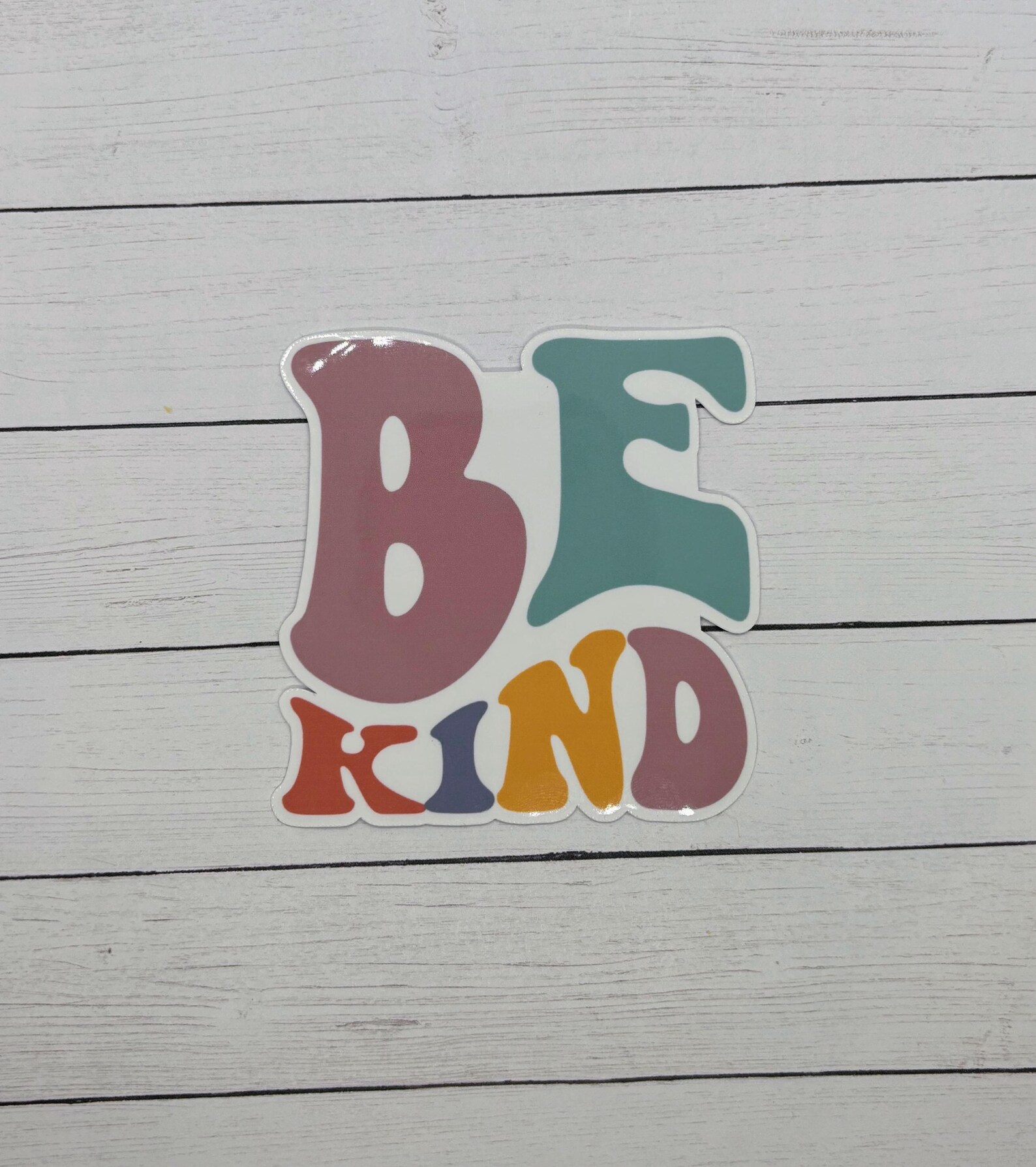 Be Kind Retro Sticker | Retro Sticker | Quote Sticker | Gift for Her ...
