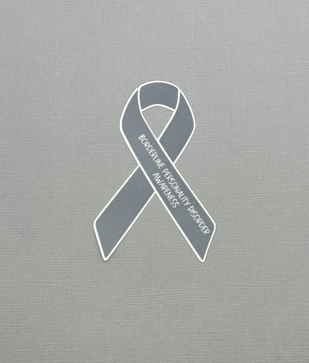 Borderline Personality Disorder Awareness Ribbon Sticker | BPD ...