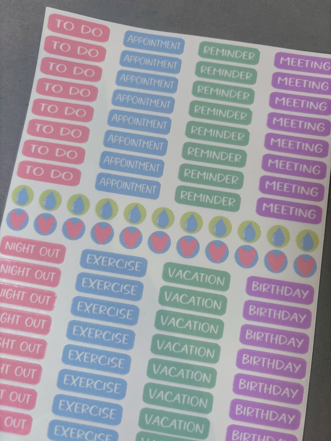 Planner Stickers | Pastel Color | 86 Stickers | Customization ...