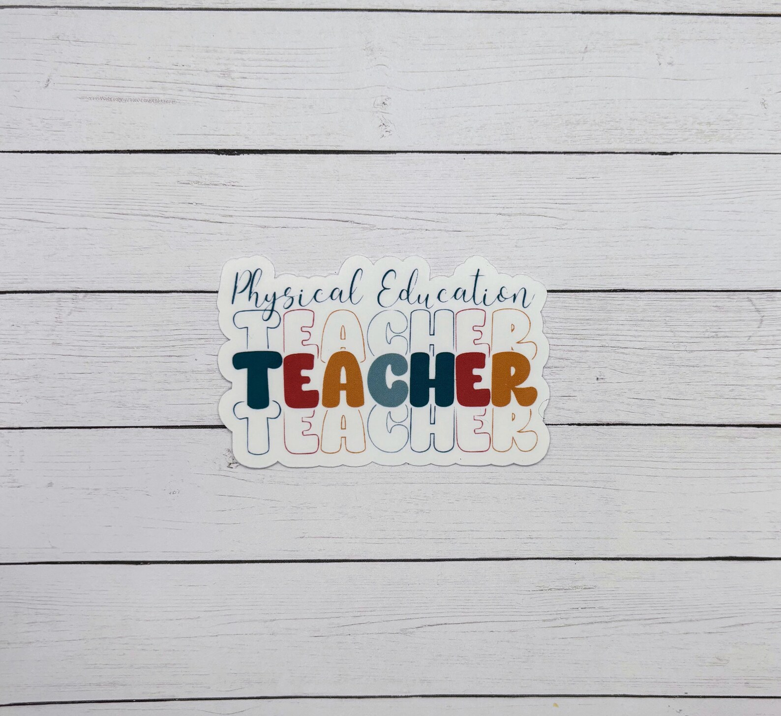 Physical Education Teacher Sticker | Teacher Sticker | Teacher ...