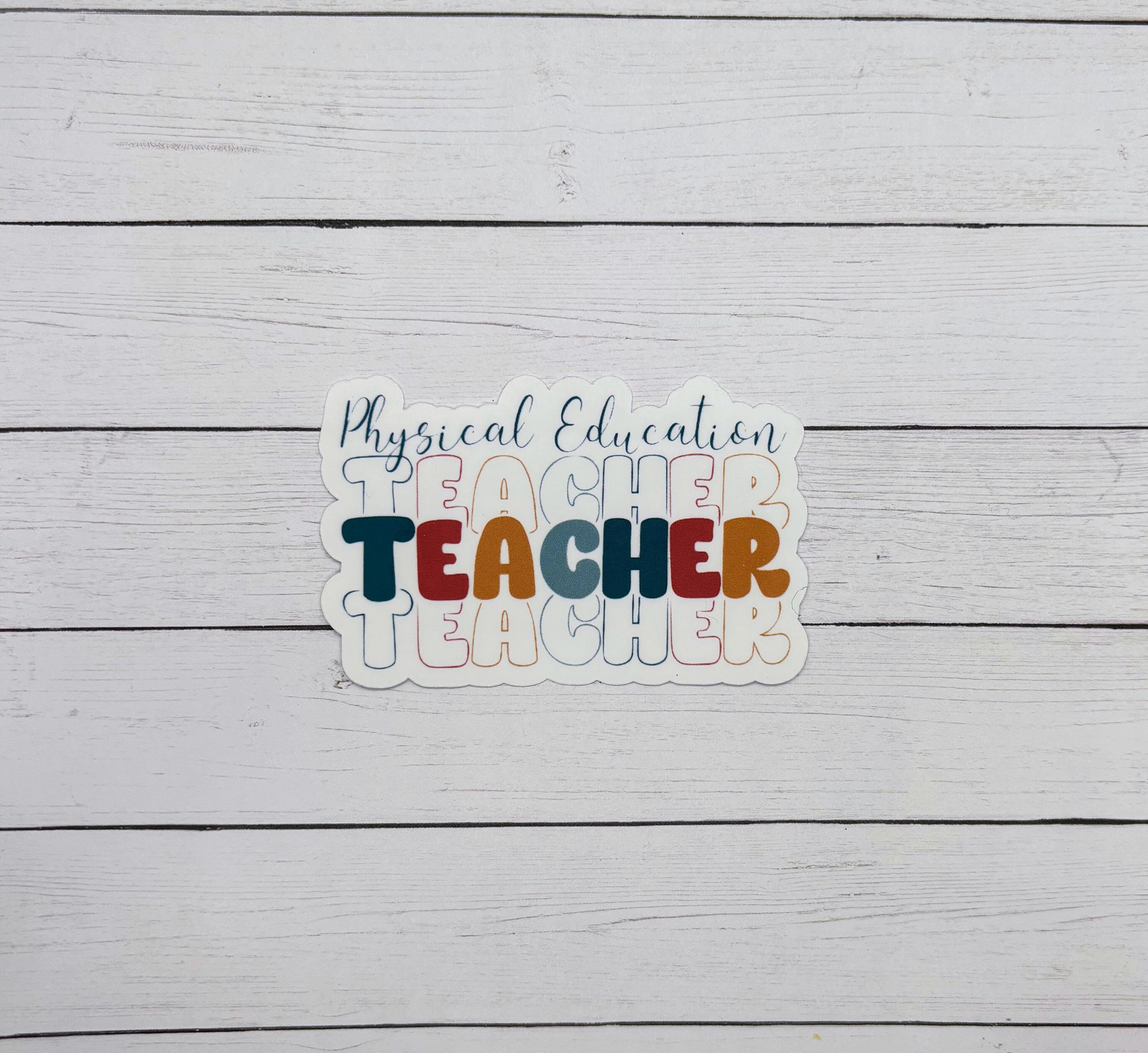 Physical Education Teacher Sticker | Teacher Sticker | Teacher ...
