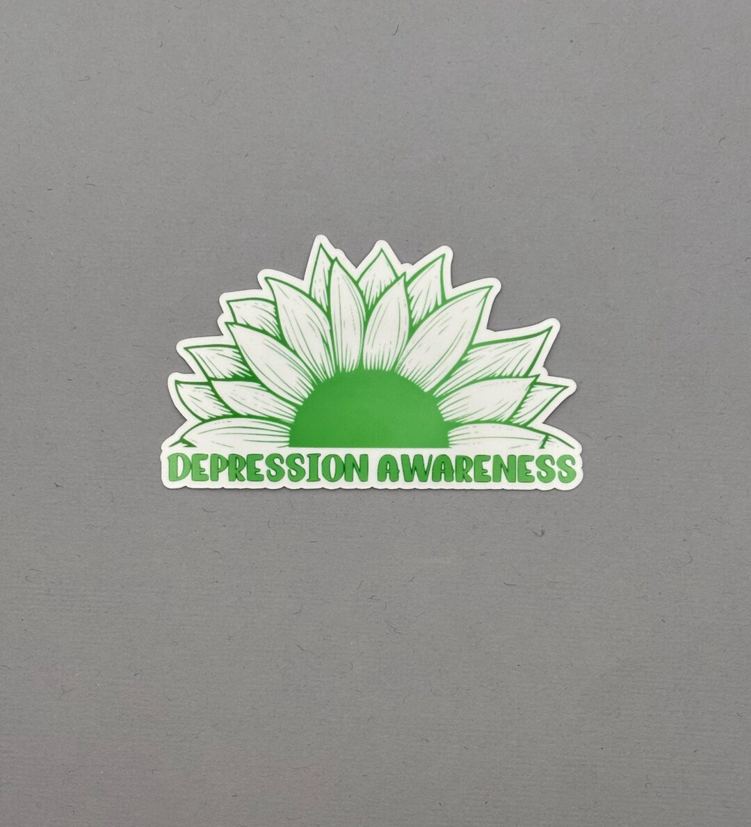 Depression Awareness Sunflower Sticker | Depression Awareness ...