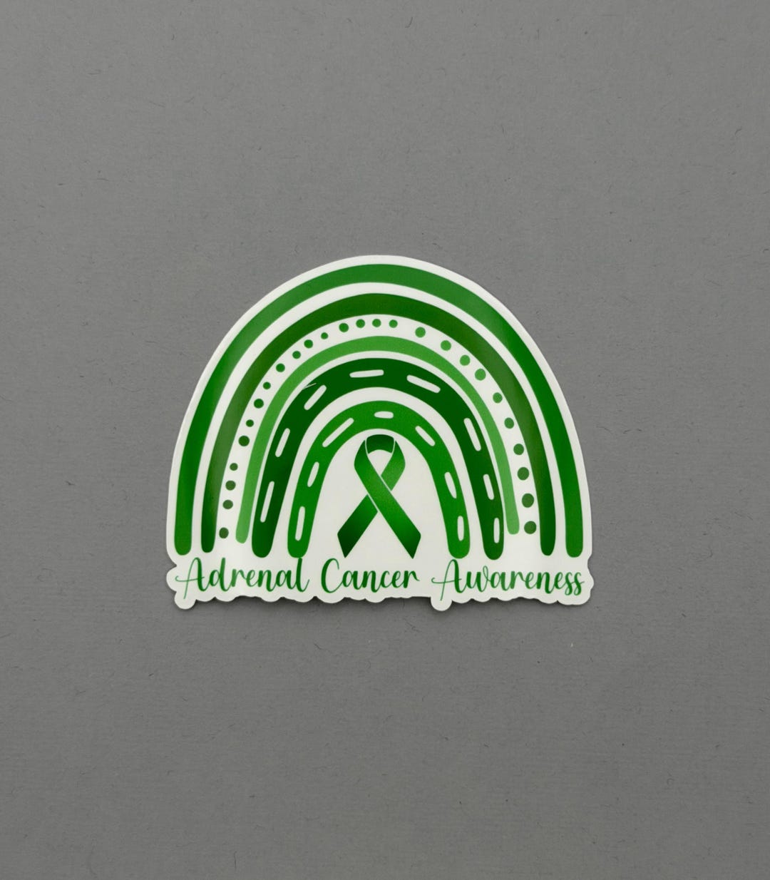 Adrenal Cancer Awareness Rainbow Sticker | Water Resistant Sticker - Etsy