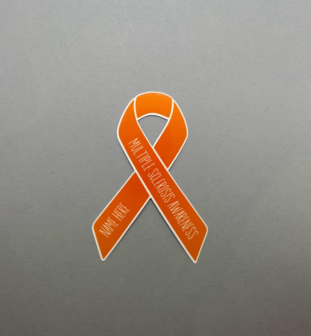 Multiple Sclerosis Awareness Custom Ribbon Sticker | MS Sticker | MS ...