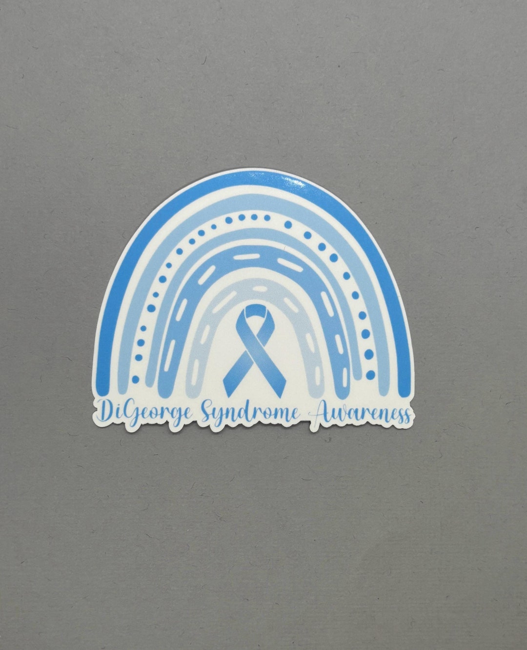 Digeorge Syndrome Awareness Rainbow Sticker | Digeorge Syndrome ...