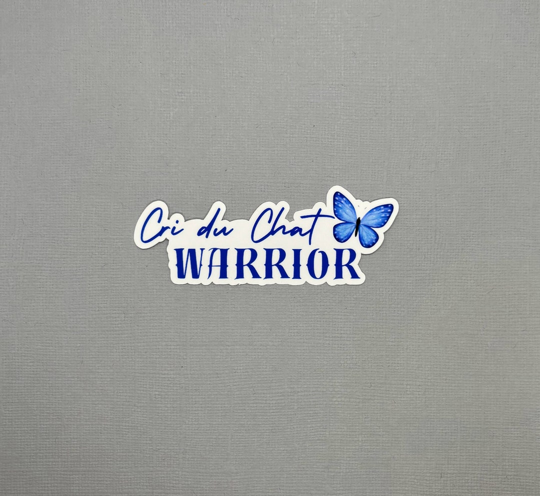 Cri Du Chat Syndrome Warrior Butterfly Sticker | Cri Du Chat | Cri Du ...