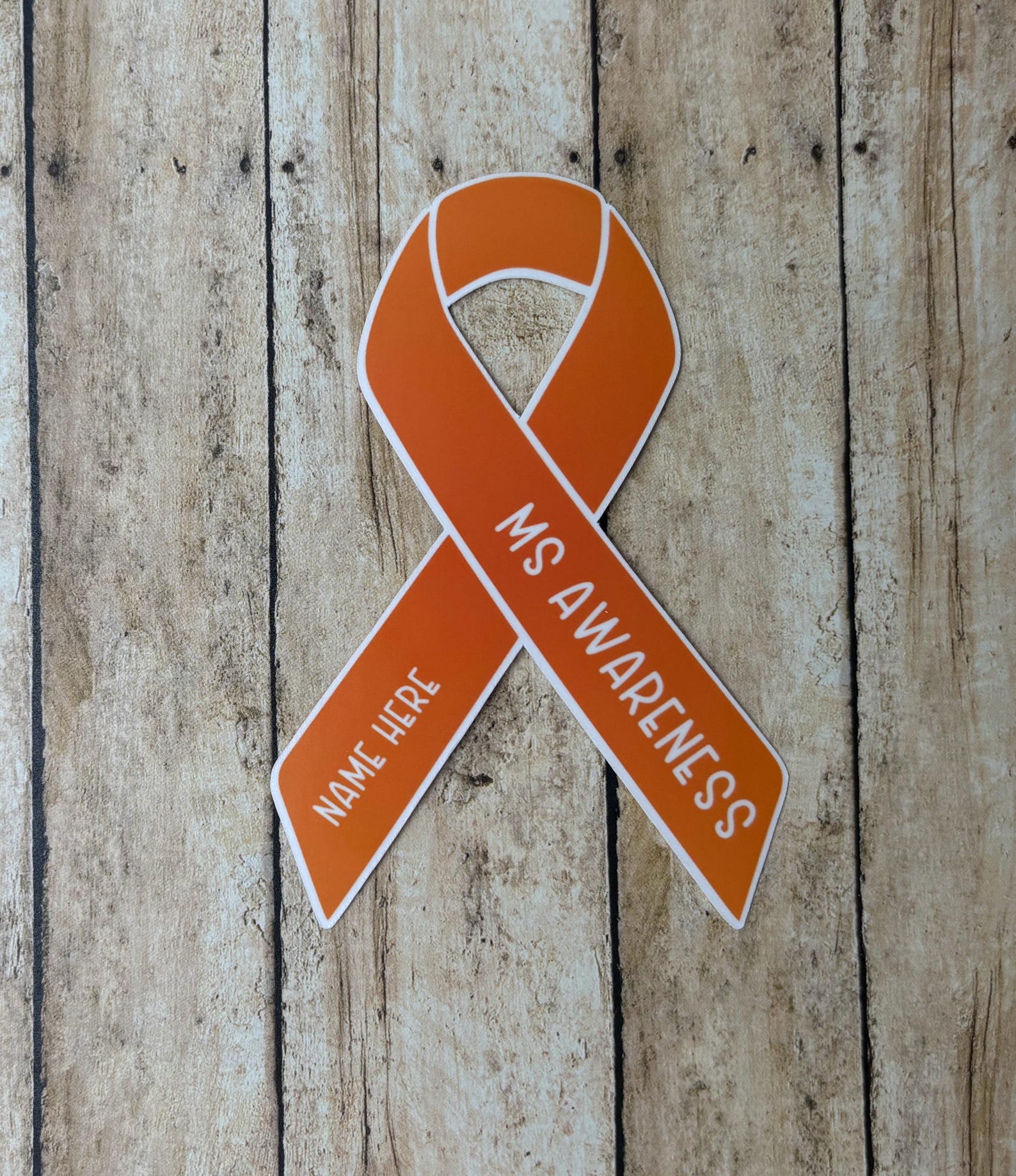 MS (multiple Sclerosis) Awareness Custom Ribbon Sticker | MS Sticker ...