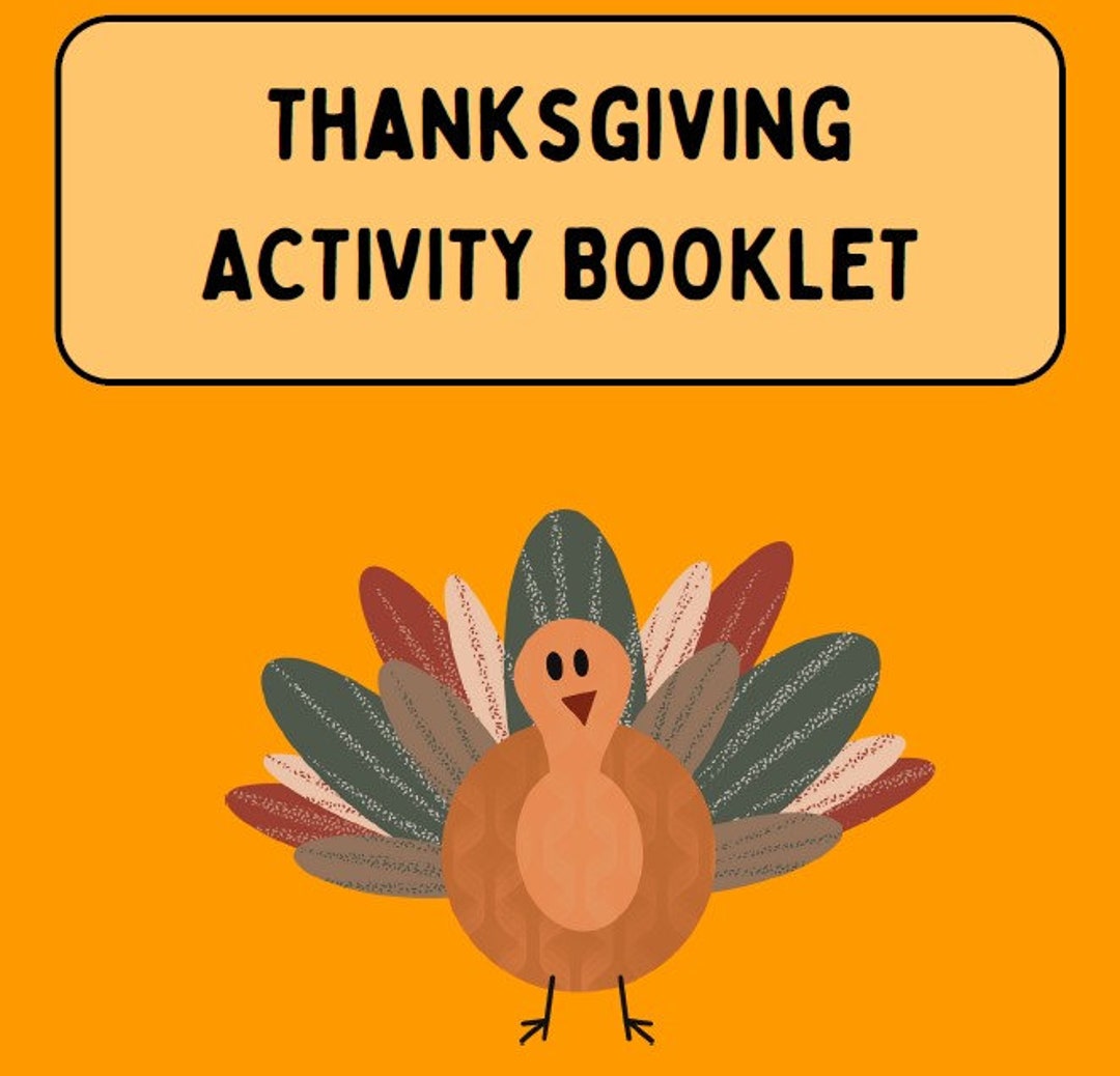 Thanksgiving Fun Activity Pack | Instant Download - Etsy