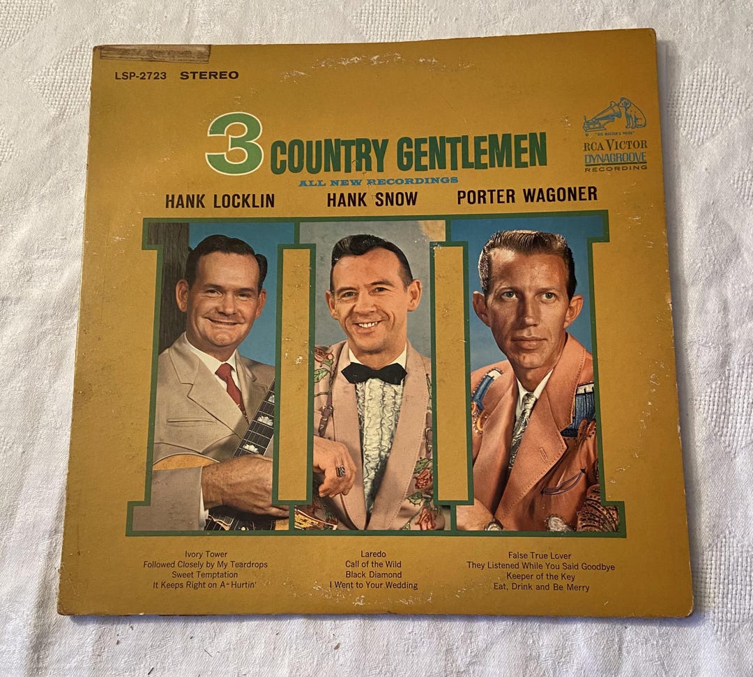 3 Country Gentlemen. 1963 Vintage Country Music Vinyl Record - Etsy