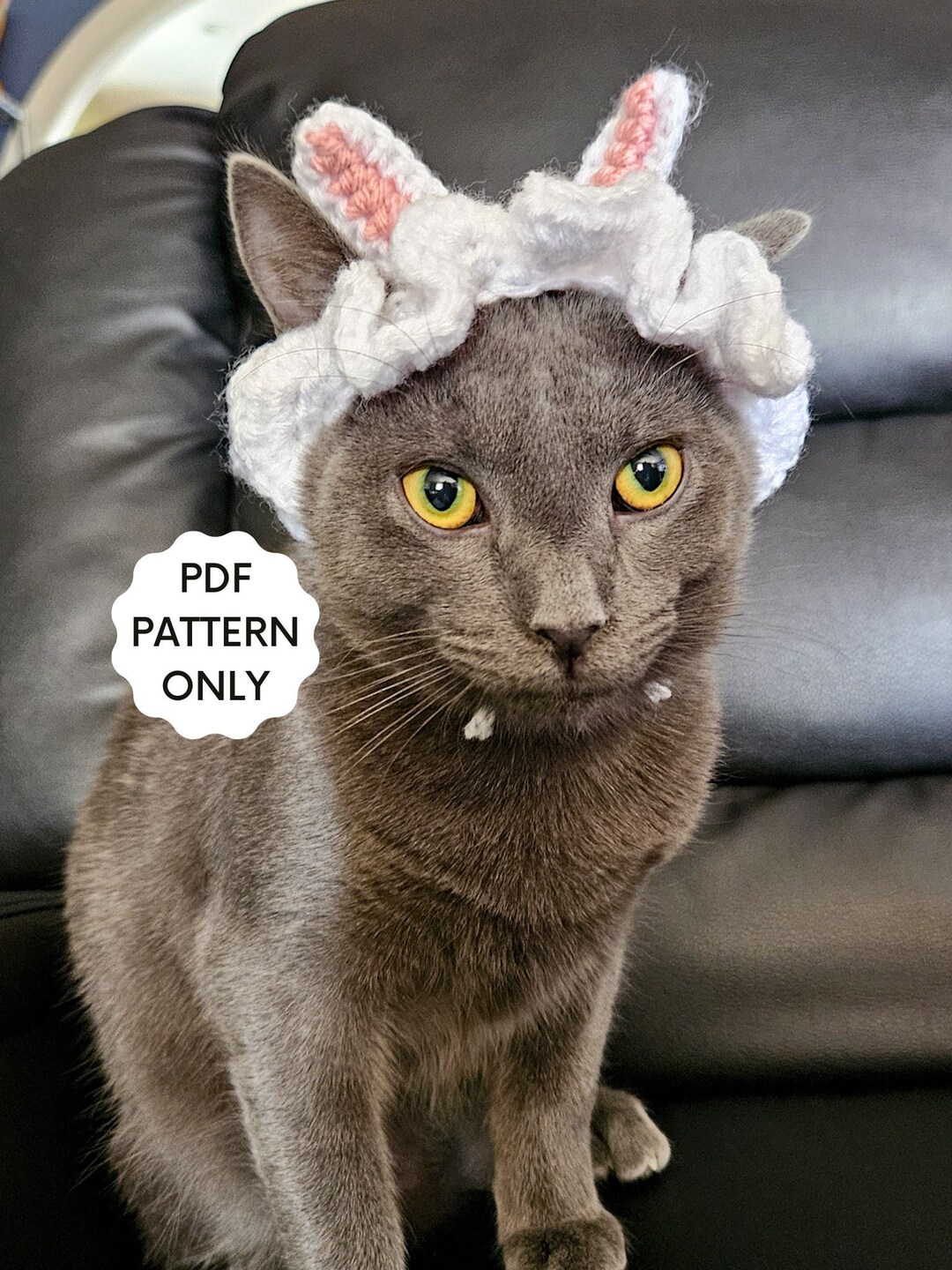 PATTERN: Crochet Bunny Bucket Hat for Cats - Etsy