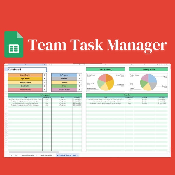 Task Management Template - Etsy