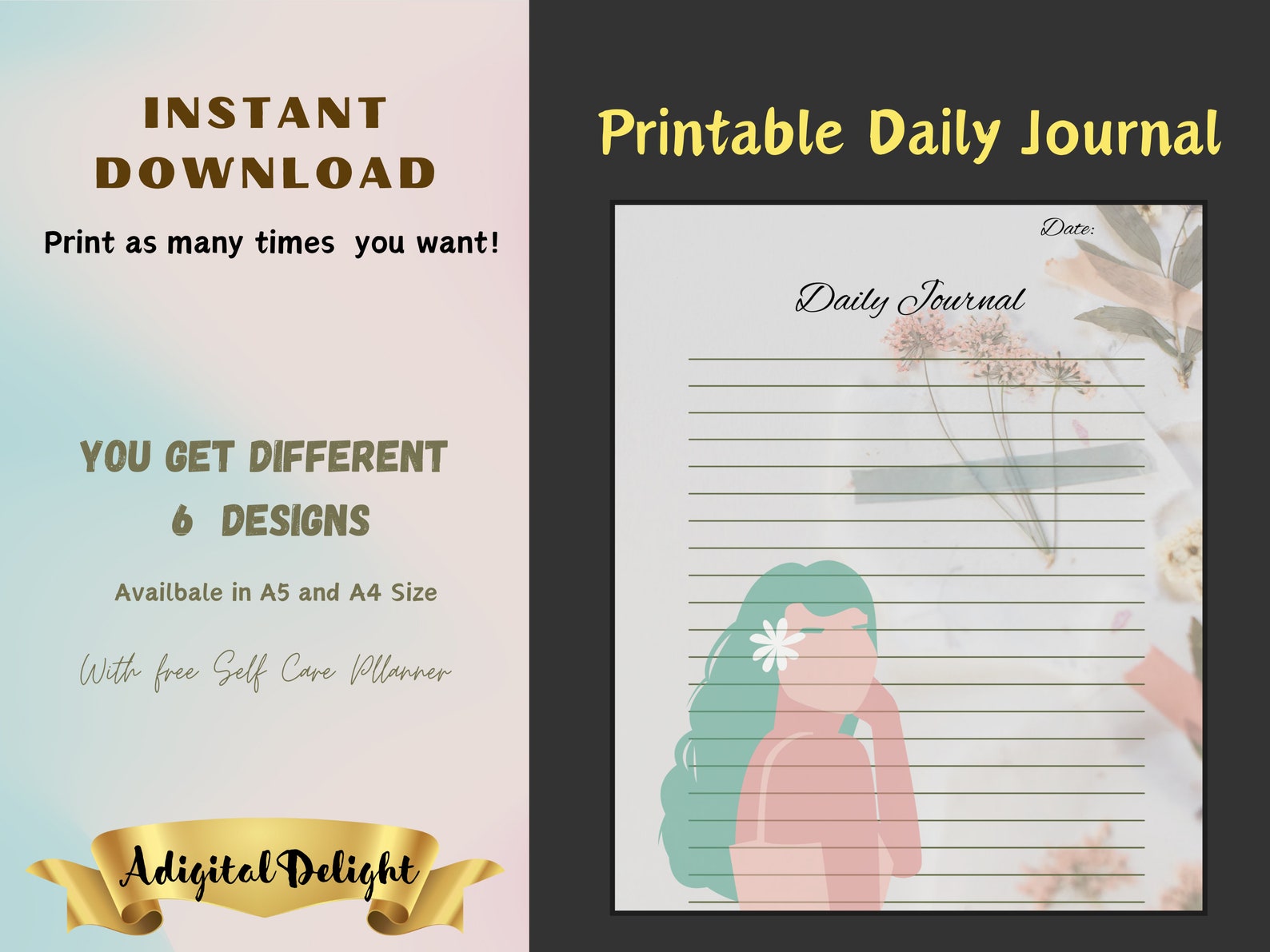 PRINTABLE BLANK Notes/pastel Color Template | Printable Planner ...