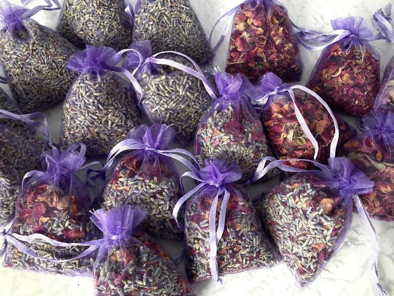 Bath Sachet Rose Lavender Tea Aromatherapy Bath Fragrant Herb Flower ...