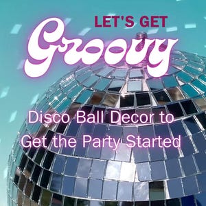 Large Disco Ball Decoration Wedding Rustic Decor Disco Retro Party ...