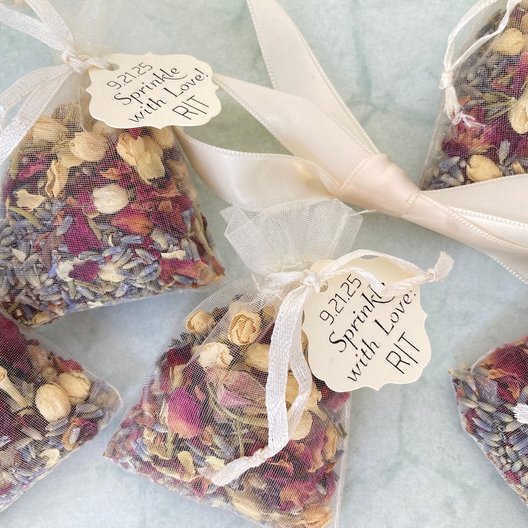 Wedding Toss Sachet Party Favors Personalized Wedding Toss Bags Send ...