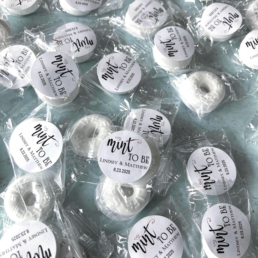 Wedding Favor Mint for Wedding Date Keepsake Bridal Gift Shower Package ...