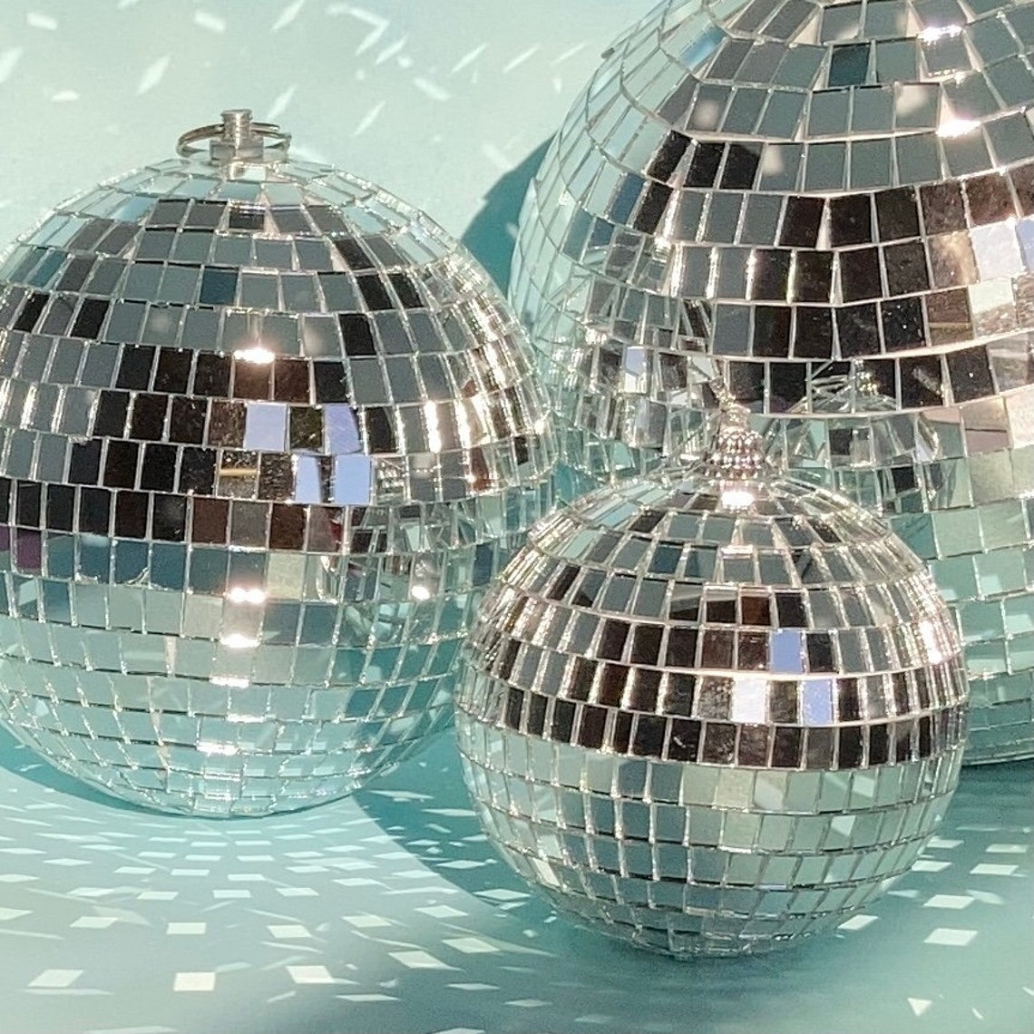 12 Large Disco Ball Mirror Disco Ball 70s Disco Party Decor Hippie ...