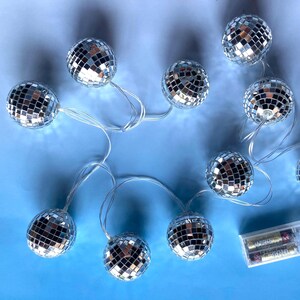 Disco Ball Fairy Light Silver Mirror Disco Ball for Wedding Bling ...