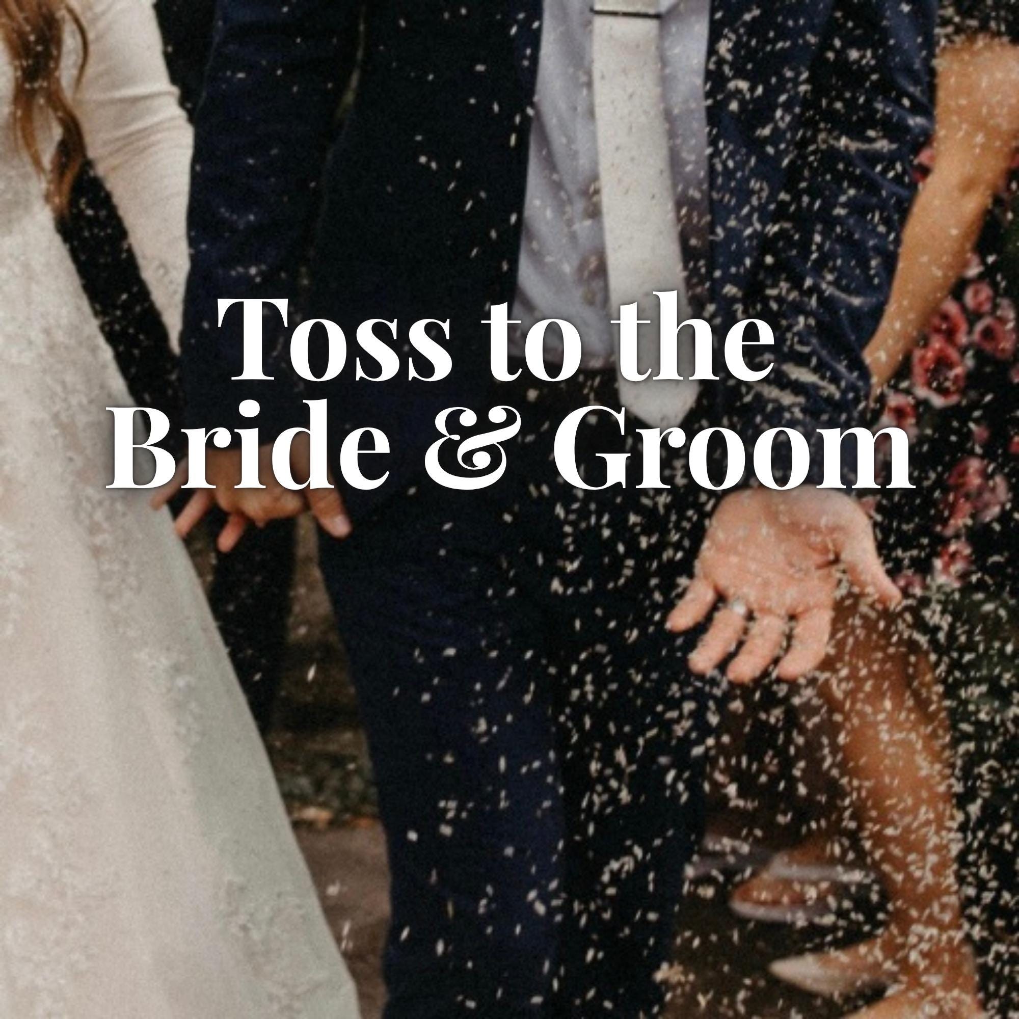 Wedding Exit Toss Dried Petal Wedding Favor Packet Design Custom Tag ...
