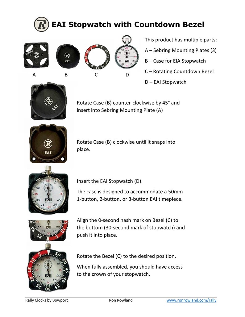 New EAI Stopwatch With Countdown Bezel - Etsy