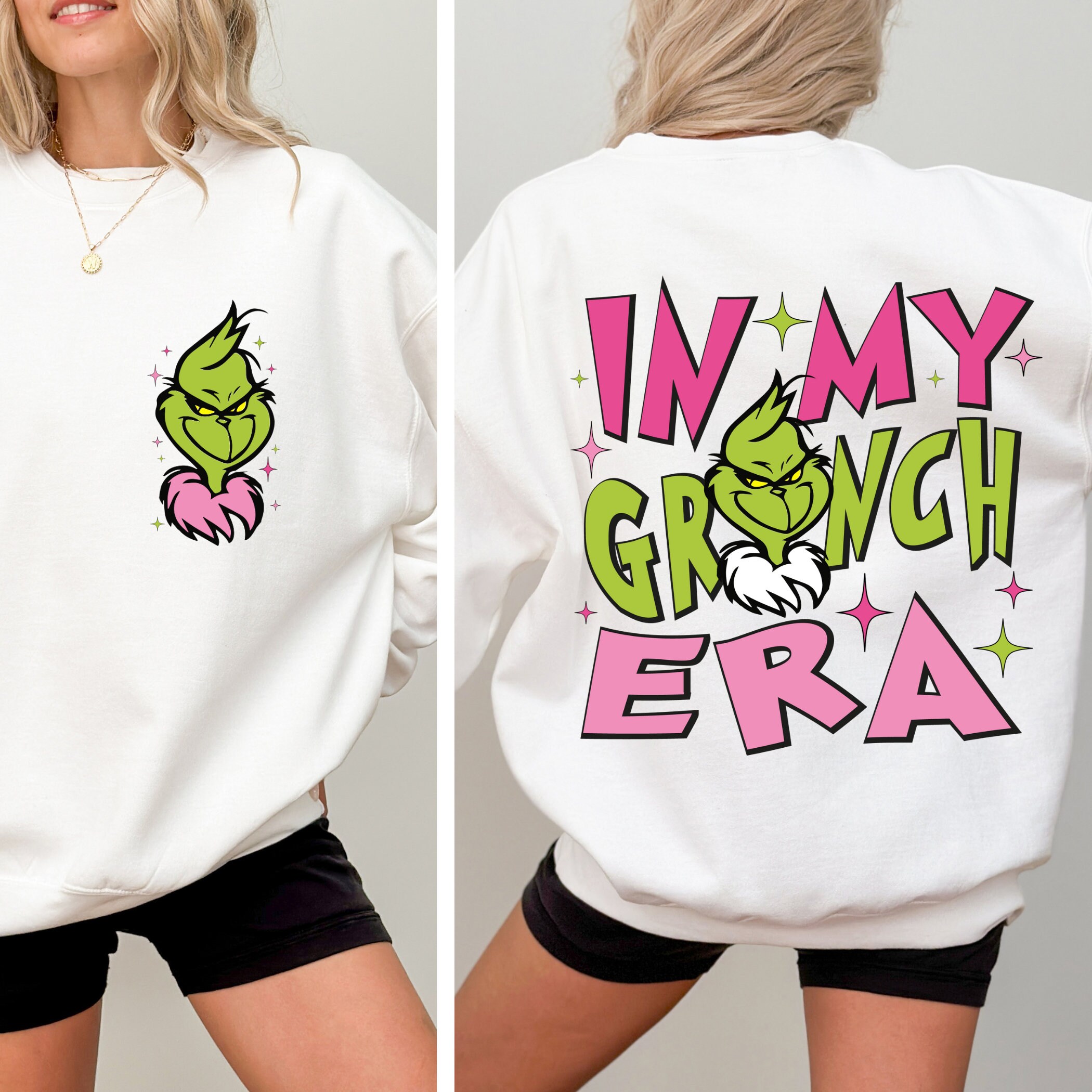 Paquete de Svg y PNG de Grinch rosa retro, paquete de Svg de Navidad ...