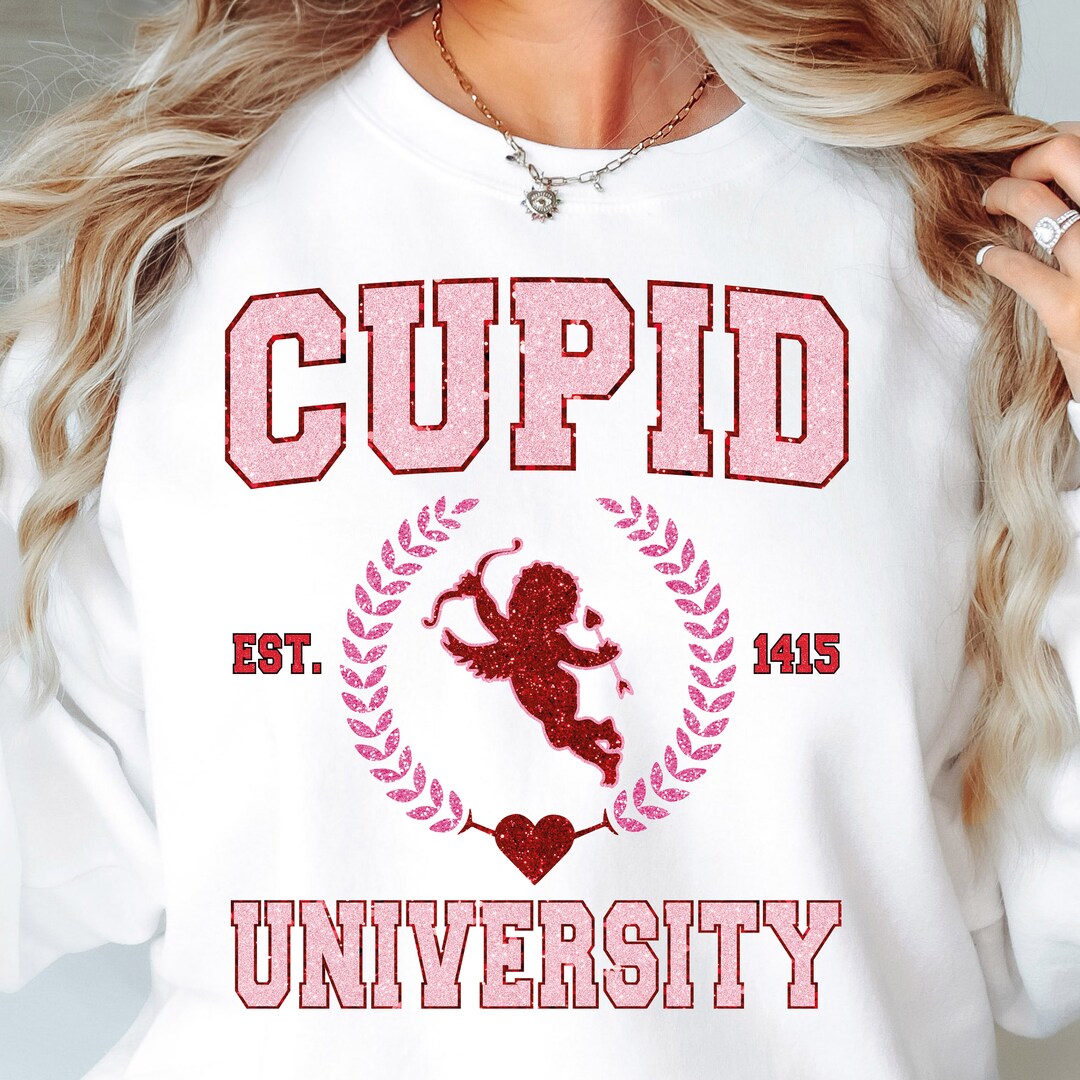 Cupid University Glitter Png, Faux Sequin Png, Valetines Png, Cupid Png ...