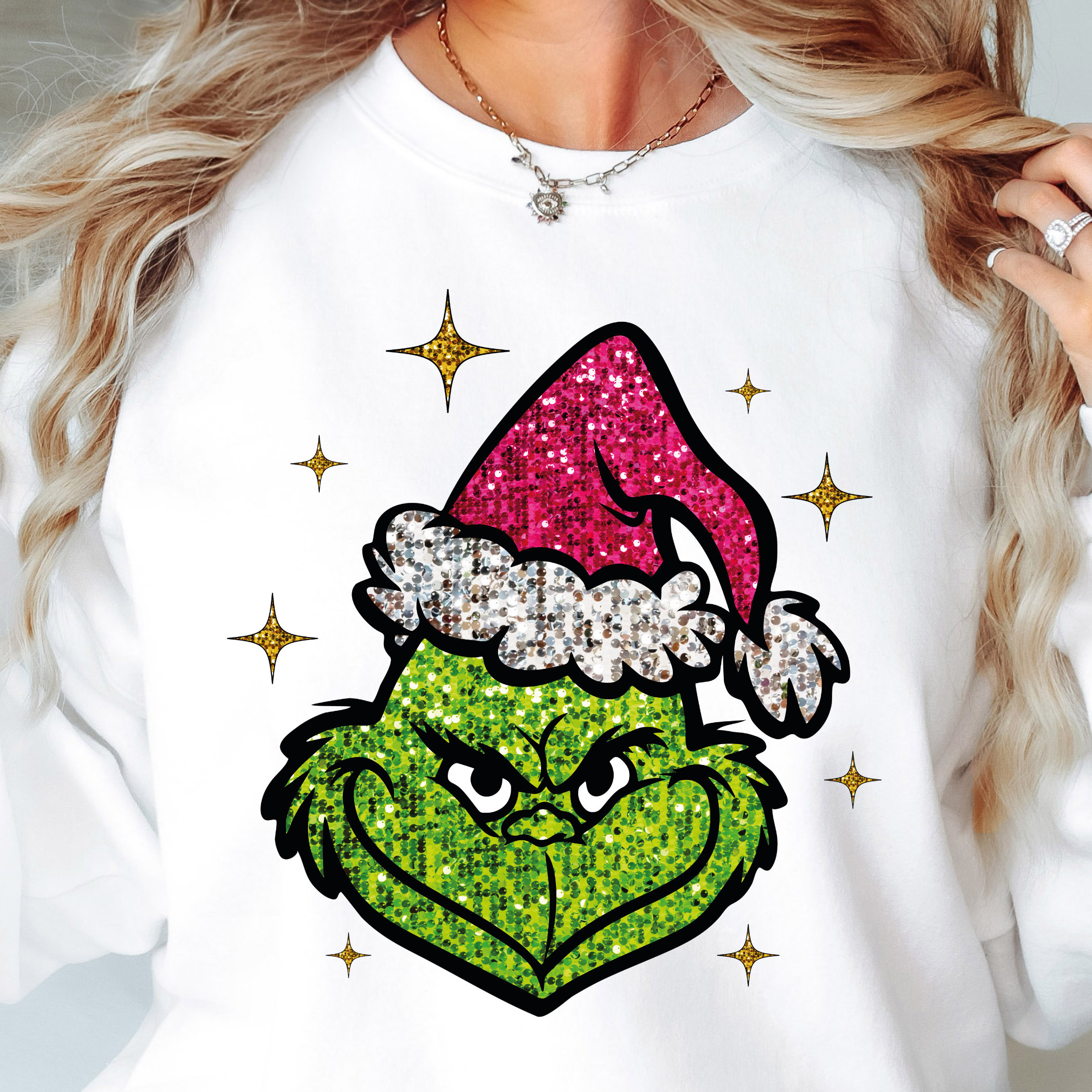Pink Grinch Png Faux Sequin Grinch Png Christmas Png Grinch - Etsy