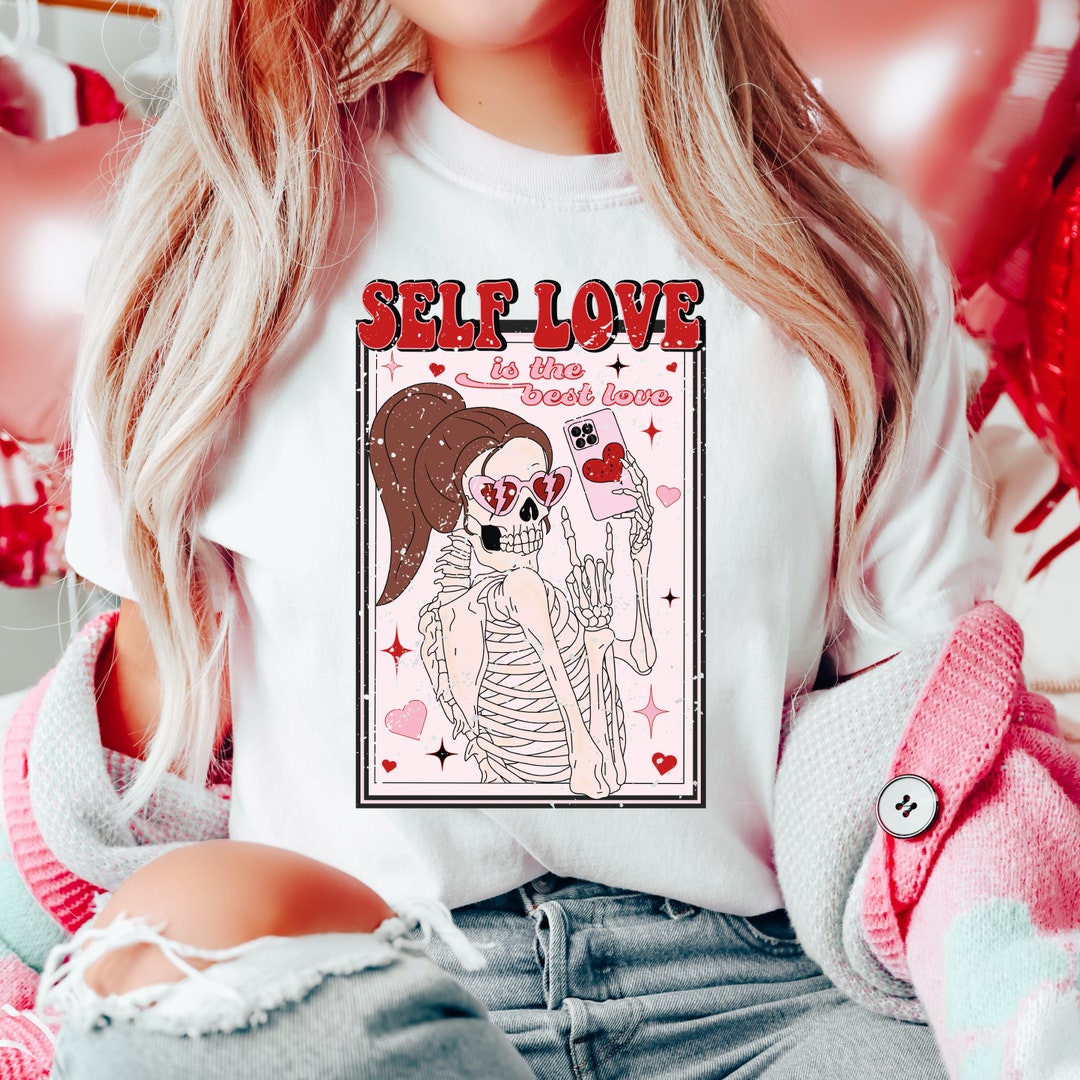 Self Love is the Best Love Png, Retro Valentines Png, Valentines Day ...