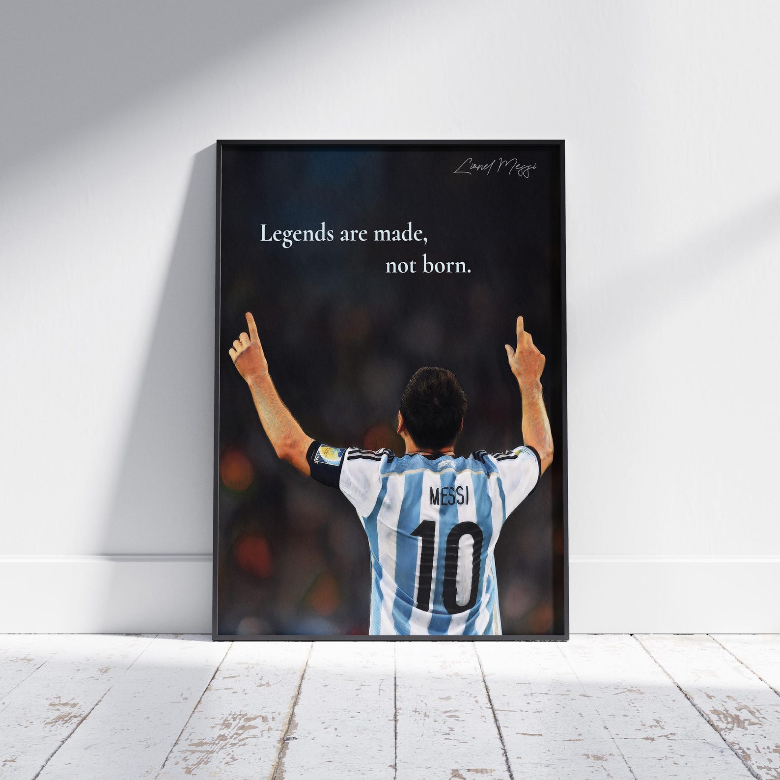 Lionel Messi Poster | Inspirational Soccer Wall Art | Motivational ...