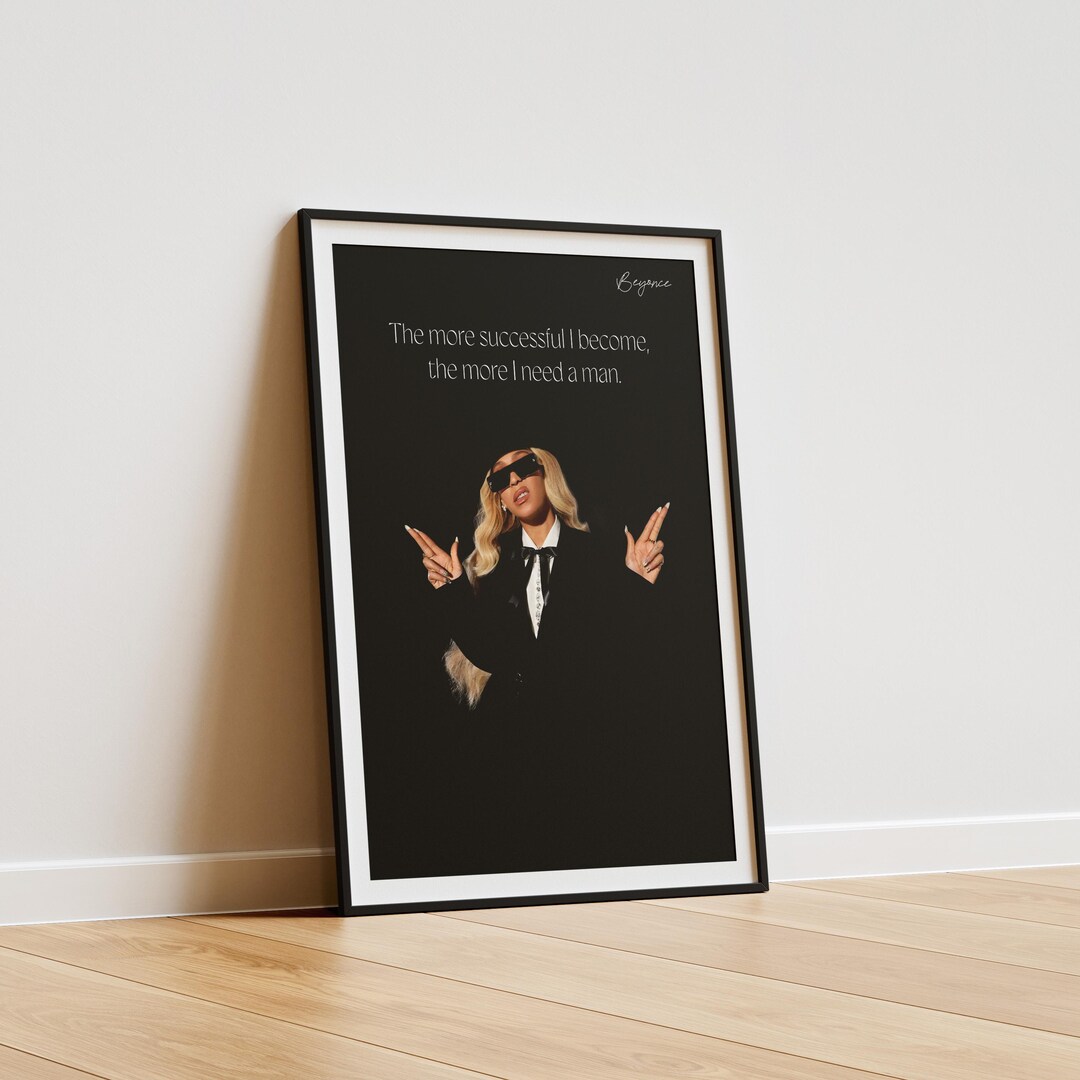 Beyoncé Poster: Motivational Music Wall Art (digital Download) - Etsy
