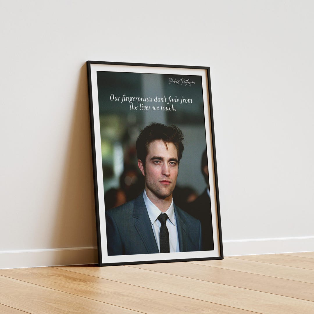 Robert Pattinson Quote Poster, Movie Wall Art, Minimal Printable, Home ...