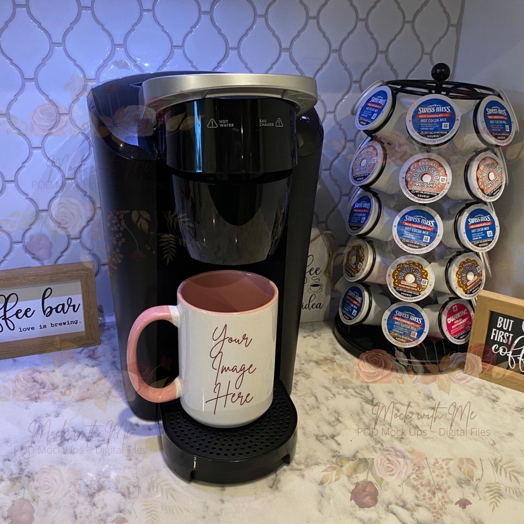 Pink Handle and Inside Coffee Mug 15oz Mock up Image- Pod Mock up ...
