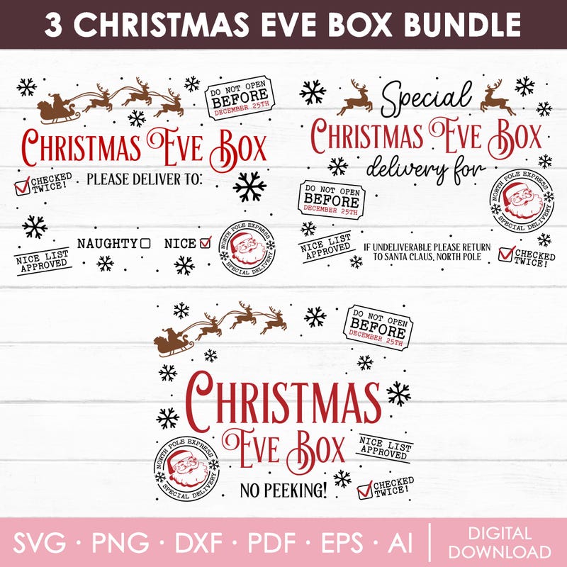 Christmas Eve Clip Art - Etsy