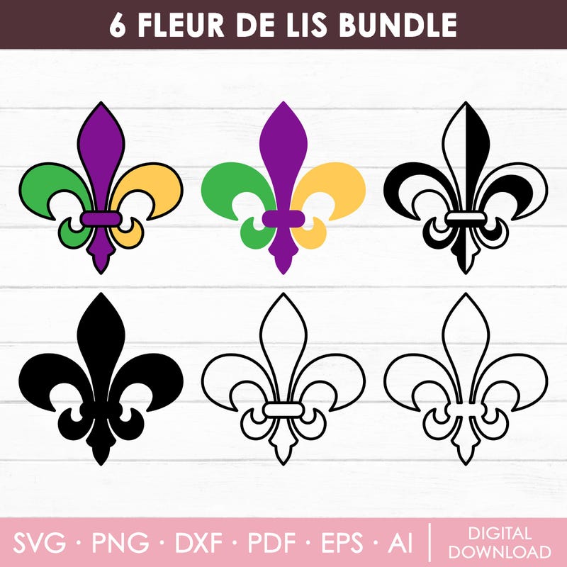 Fleur De Lis Svg - Etsy